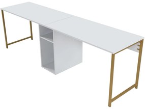 Designový psací stůl Geillis 240 cm bílý