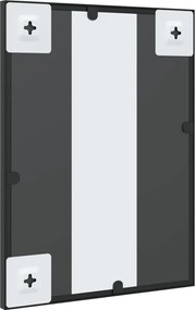 vidaXL Nástěnné zrcadlo černé 30 x 40 cm obdélník železo [358640]