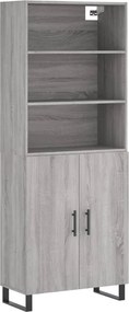 Skříň highboard šedá sonoma 69,5 x 34 x 180 cm kompozitní dřevo 3189283