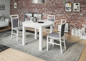Jídelní rozkládací stůl Uran 01 110/160 cm bílý