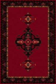 Kusový koberec Mible červený 100 x 180 cm