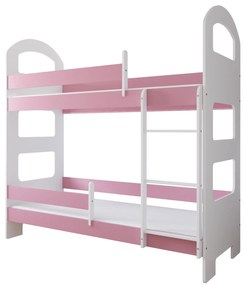 BabyBeds Dětská patrová postel HONZÍK II 180x80 Barevné provedení: Šedá, Úložný prostor: Ano, s úložným prostorem