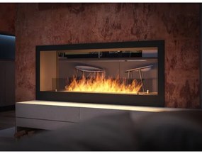 InFire - Vestavěný BIO krb 120x50 cm 3kW oboustranný