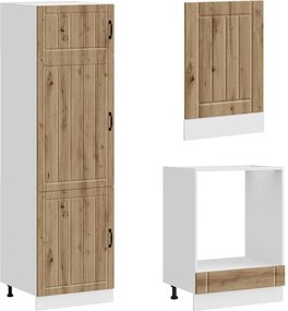 7dílná sada kuchyňských skříněk "Lucca" dub artisan kompozit 3314780