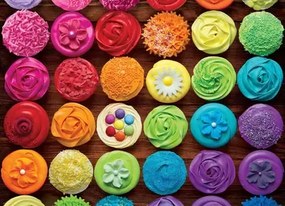 EUROGRAPHICS Puzzle Dortíková duha (Cupcake) / 1000 dílků / 68 x 48 cm