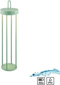 LD 19301-43 ANSELM LED stolní lampa na baterie zelená 50cm dotykový stmívač IP44 zahradní svítidlo 2700K - JUST LIGHT