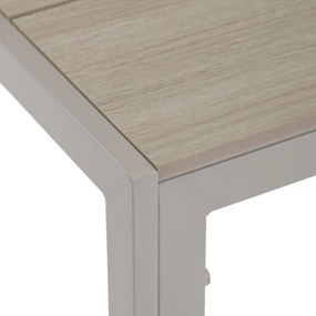 Zahradní stůl AZT-S1215 CRM, kov, polywood, béžová (150 x 89,5) cm