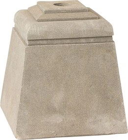 Šedý betonový stojan na slunečník Parra - 28*28*30 cm