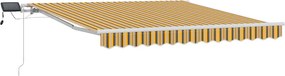 Stahovací markýza Vícebarevný 350 x 250 cm Látka a hliník 3330304