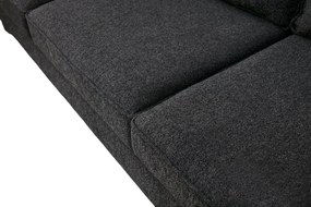 Hanah Home Třímístná pohovka BERLIN antracitová 222 cm 825BLC2796