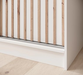 ADRK Furniture Šatní skříň s zrcadlem Ida 200 ADRK-SW-IDA-W-200
