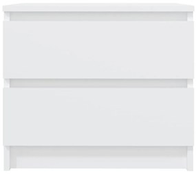 Noční stolky 2 ks bílé 50 x 39 x 43,5 cm dřevotříska - Default Title