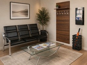 Konferenční stolek se skleněnou deskou, 120 x 60 cm