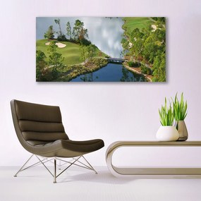 akrylový obraz Jezero Příroda 120x60 cm