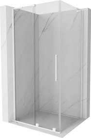 Mexen Velar L, sprchový kout s posuvnými dveřmi 120 x 110 cm, 8mm čiré sklo, bílá matná, 871-120-110-03-20