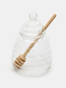 Sinsay - Rýhovaná nádoba na med s naběračkou 2 pack - clear