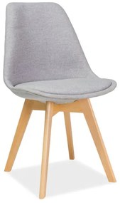 Jídelní židle Daniell (šedá + buk). 1050104