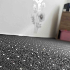 Condor Carpets, Kusový koberec Udinese antracit čtverec, 60x60, šedá, chodba / předsíň
