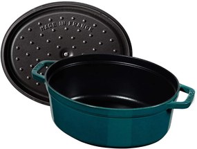 Hrnec oválný litinový s poklicí,31 cm / 5,5 l STAUB