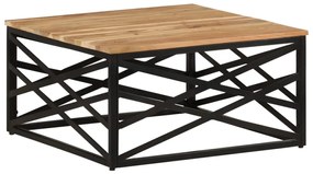 Konferenční stolek 68 x 68 x 35 cm masivní akáciové dřevo - Default Title