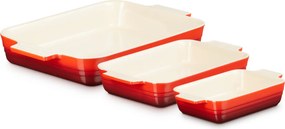 Pečící formy Le Creuset ohnivě oranžové 3 ks