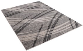 Chemex Moderní koberec Ostrava - pruhy 1 - tmavě šedý Rozměr koberce: 190x270 cm