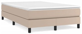 vidaXL Box spring postel s matrací cappuccino 120x190 cm umělá kůže