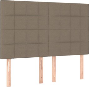 Box spring postel s matrací taupe 140x200 cm textil 3136601