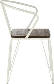 Bílá/v přírodní barvě jídelní židle z jilmového dřeva District – Premier Housewares