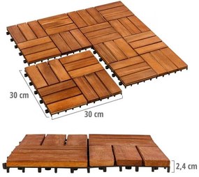 Stilista 77226 STILISTA dřevěné dlaždice, mozaika 3, akát, 1 m²