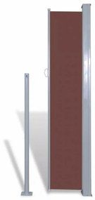 Zatahovací boční markýza 160x300 cm Dekorhome Hnědá