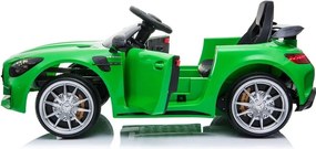 LEAN CARS Elektrické autíčko Mercedes GTR zelené, LED, MP3