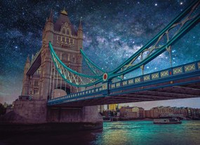 Malvis ® Tapeta Noční Tower Bridge Vel. (šířka x výška): 360 x 260 cm