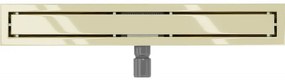 Mexen Flat M13 lineární odtok 2v1 50 cm, Zlatá - 1510050-15