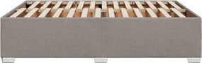 Rám postele bez matrace taupe 140 x 190 cm textil 3284475
