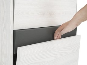 Casarredo - Komfort nábytek Botník FARFARA 3D výklopný, borovice sněžná/antracit