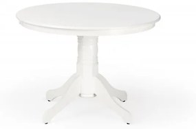 Jídelní kulatý stůl GLOSTER — průměr 106 cm, bílá