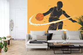 Fototapeta Driplující Basketbalový Hráč Hladký vinyl 416x254