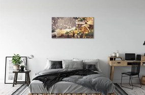 Obrazy na plátně Dárky větvičky ozdoby 120x60 cm