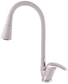 Slezák - RAV Dřezová baterie SÁZAVA - SAx06.x/13S, Šedá/chrom Připojovací hadičky - závit: 1/2", Typ ovládací páky: Ovládací páka č.: 0 - (SA006.5/13S)