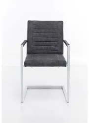 Židle Picton, kov, syntetická kůže, 2.jakkost