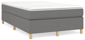 Box spring postel s matrací tmavě šedá 120x190 cm textil 3269691