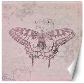 Gario Fototapeta Motýl na růžovém pozadí - Andrea Haase Materiál: Vliesová, Rozměry: 100 x 100 cm