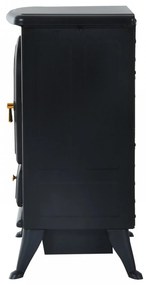 Elektrický krb na zeď LED GOLETO HOMCOM BLACK 950/1850W