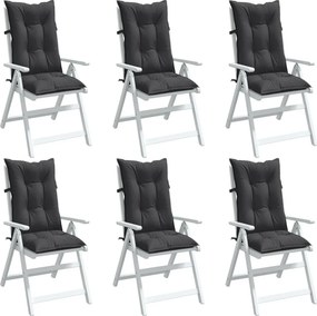 vidaXL Souprava polštářů pro vysokou židli 6 ks Polyester [4002357] Barva: melanžová antracitová