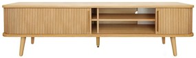 TV stolek v dekoru dubu v přírodní barvě 178x50x40 cm Rove – Woodman
