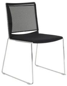 Alba Židle FILO síť s plastovým sedákem bez područek Barva plastu Alba šedá Bílý sklopný stolek
