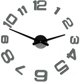 Moderní nalepovací nástěnné hodiny | 3D hodiny 12S053-Wanduhr HEU-