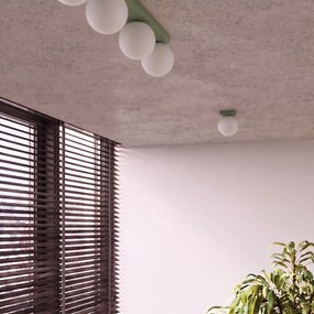 Sollux Lighting Nástěnné svítidlo YOLI 1 olivově zelené s vypínačem