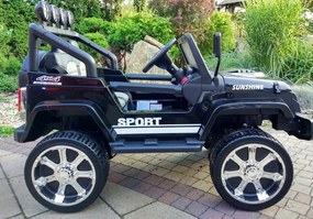 LEAN CARS Elektrické autíčko Jeep S2388 černé 4x45W